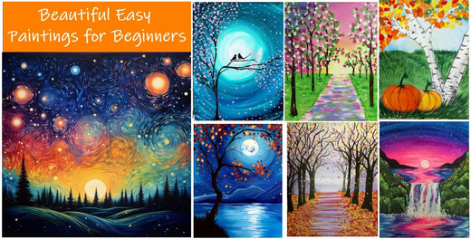 Unique Easy Small DIY Paintings on Canvas, Creative Simple Painting Id ...