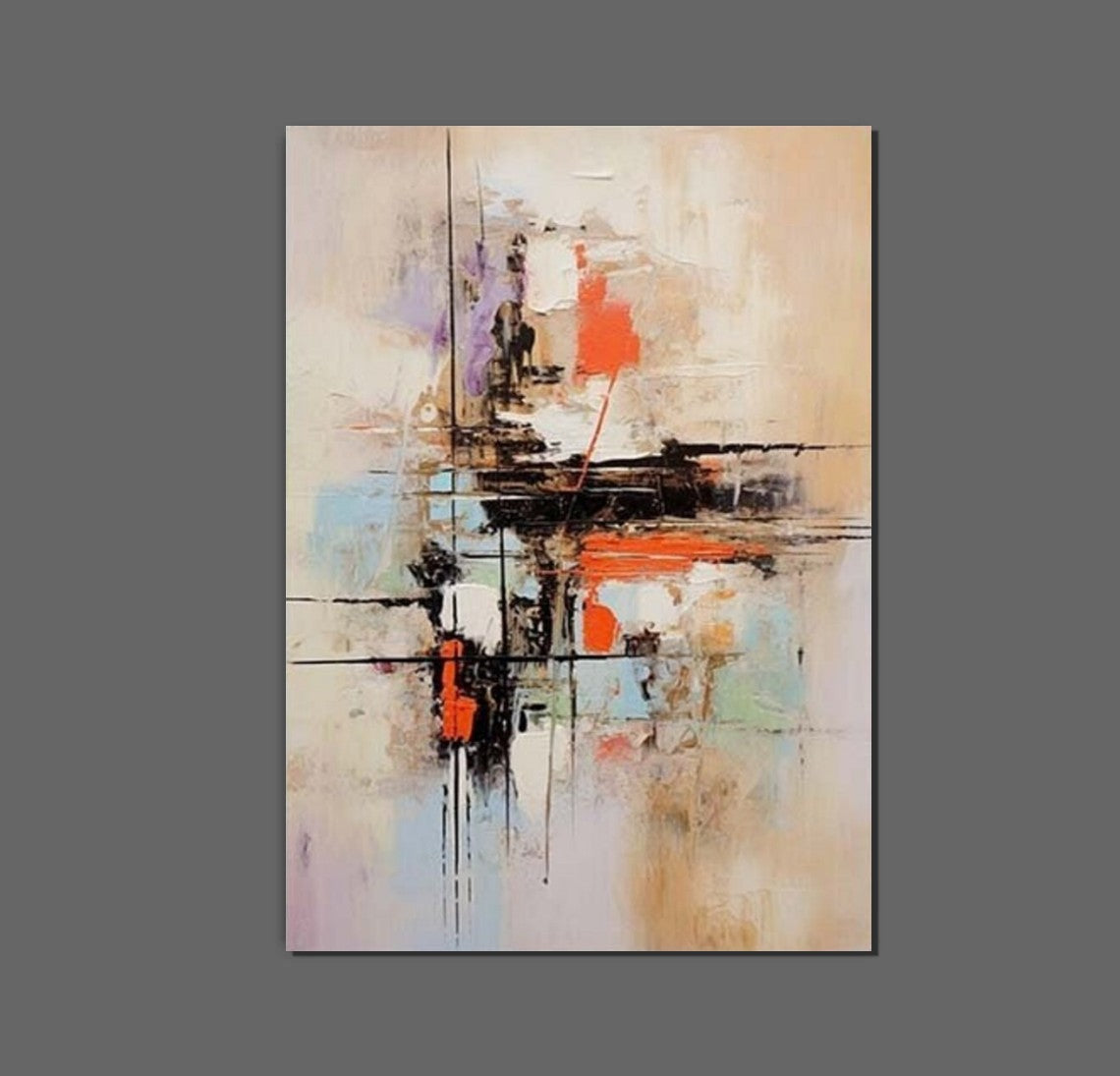 Canvas Painting Ideas Abstract Art Abstract Hand Painted Modern Art