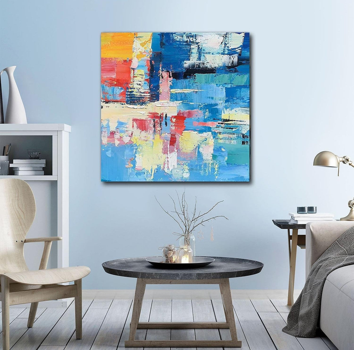 Simple Abstract Art, Simple Modern Wall Art, Abstract Paintings for Li ...